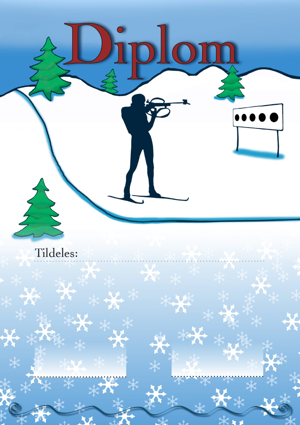 Diplom Val de Fiemme skiskyting - PREMIESKAPET